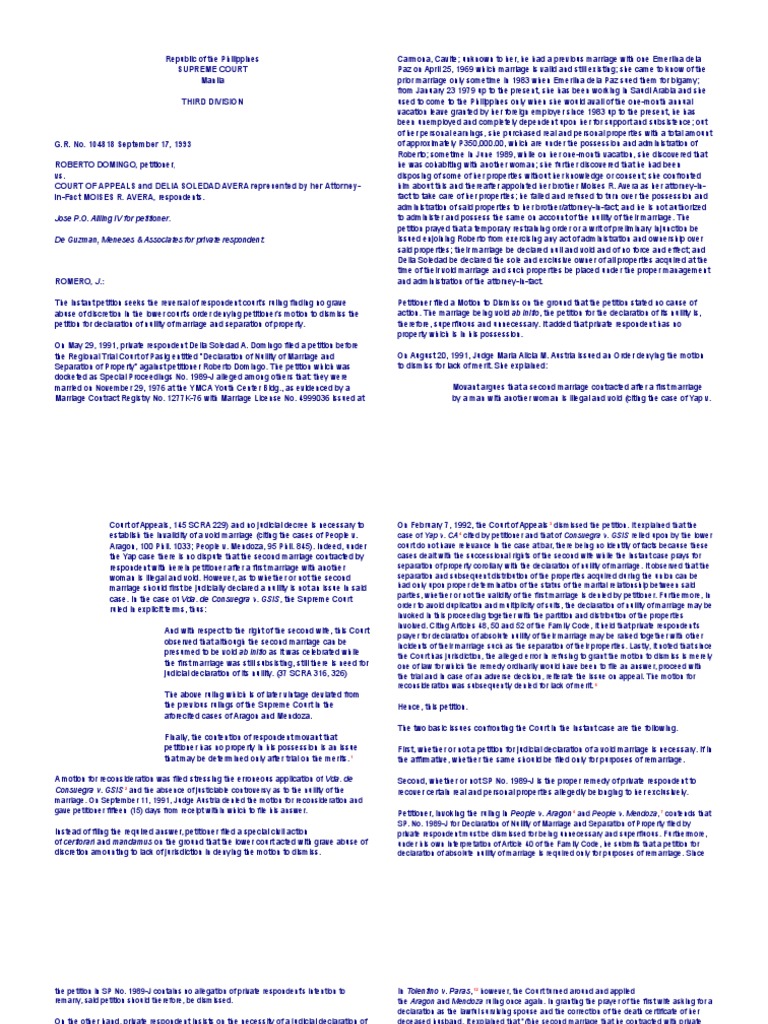 PFR Cases Art 36 Psychological Incapacity | PDF | Pleading | Annulment