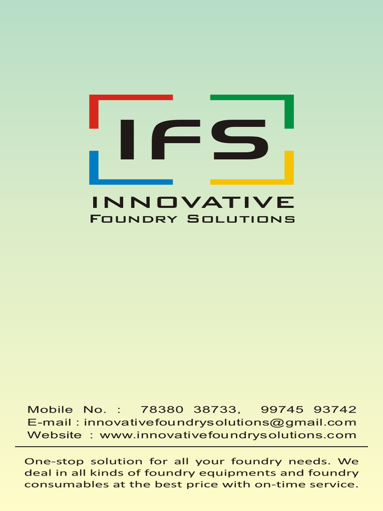 Innovative: Foundry Solutions | PDF | Foundry | Calibration