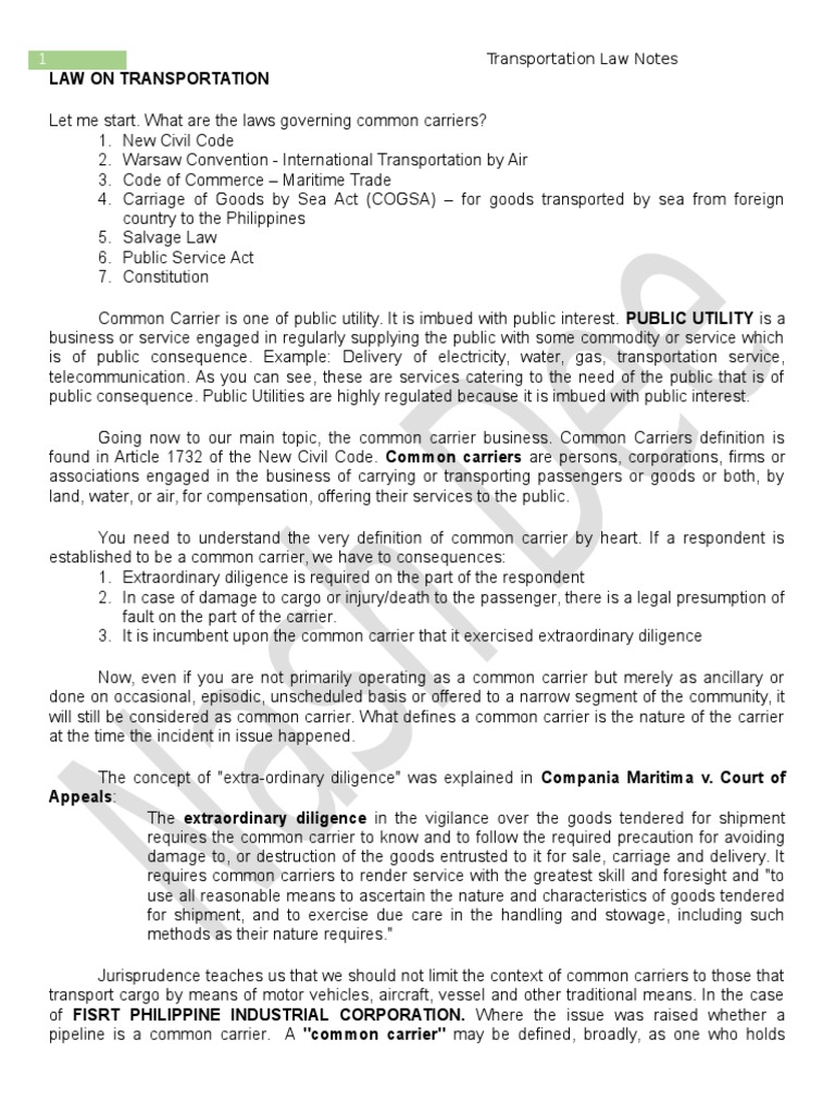 Law Review Notes | Download Free PDF | Damages | Negligence