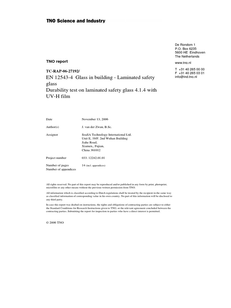 Curved Glass Testing Report RPT Uvh | PDF | Incandescent Light Bulb ...