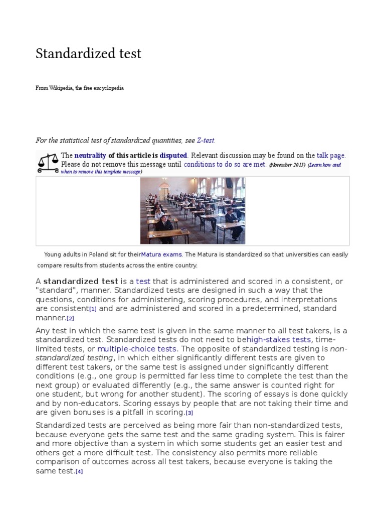 Standardize Test - Odt | PDF | Standardized Tests | Graduate Record ...