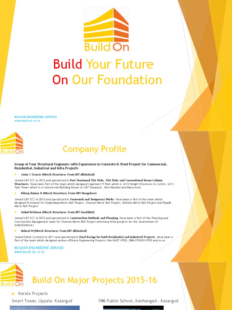 BuildOn Profile Presentation | PDF | Structural Steel | Beam (Structure)
