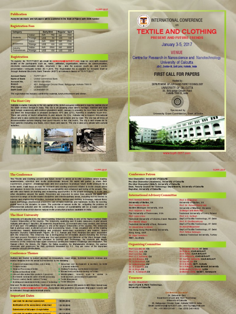 Textile and Clothing: International Conference | PDF | Textiles | Science