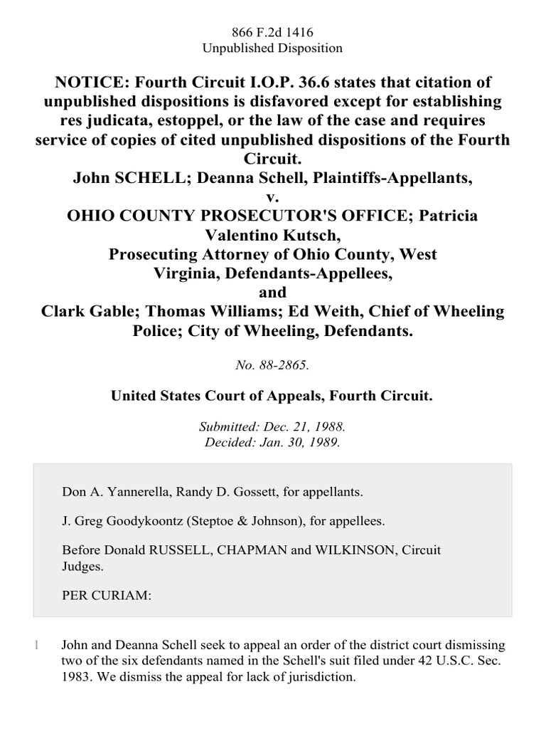 United States Court of Appeals, Fourth Circuit | PDF