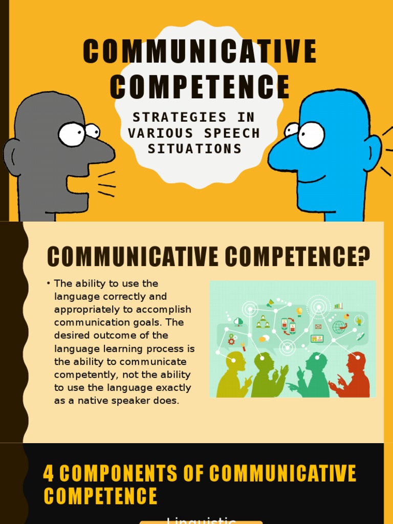 Communicative Competence: Strategies in Various Speech Situations | PDF ...