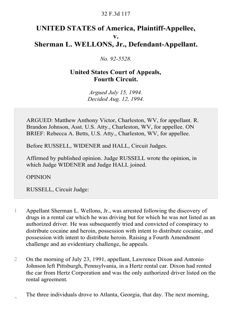 Fourth Circuit Ruling on Drug Case | PDF | Search And Seizure ...