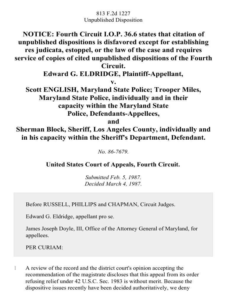 United States Court of Appeals, Fourth Circuit | PDF