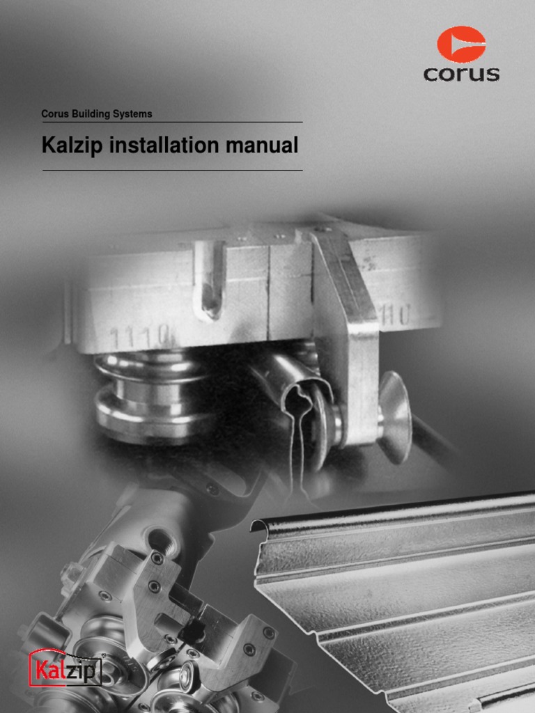 Kalzip - KZ Roof Installation Manual | PDF | Roof | Rivet