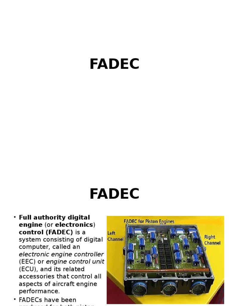FADEC | Engines | Mechanical Engineering | Free 30-day Trial | Scribd