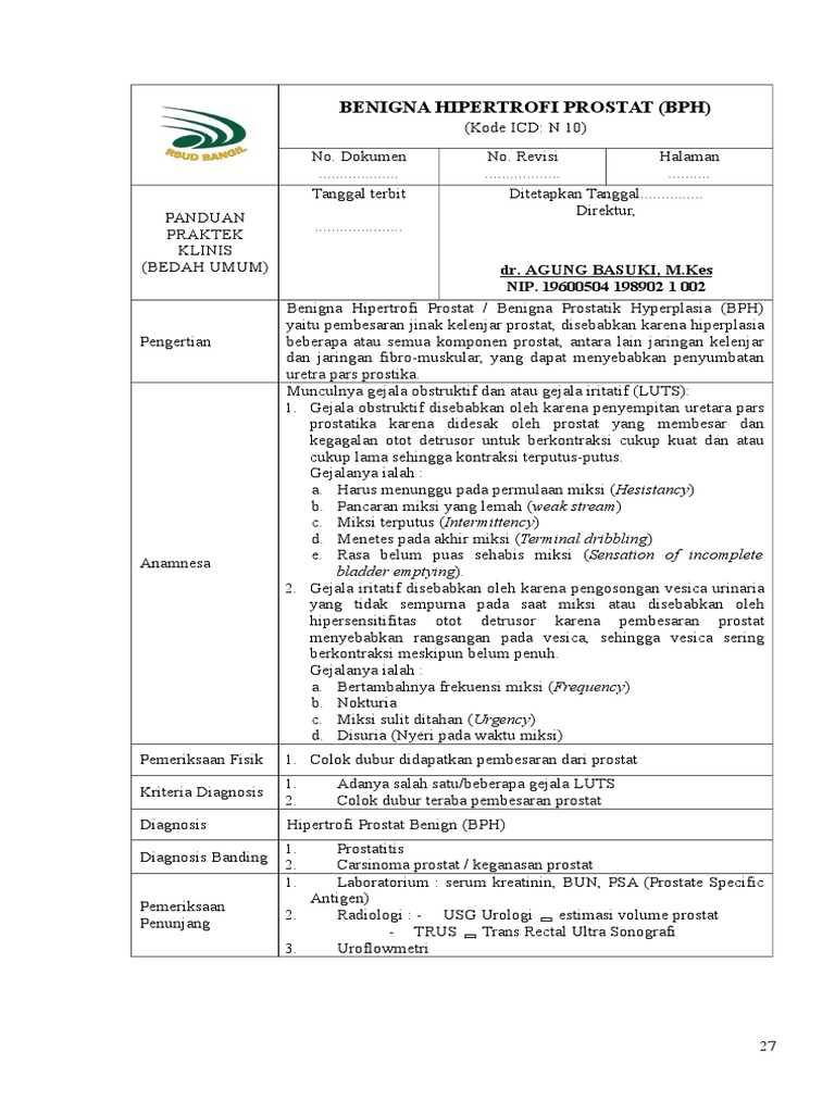 038 - Hipertrofi Prostat Benign (BPH) | PDF