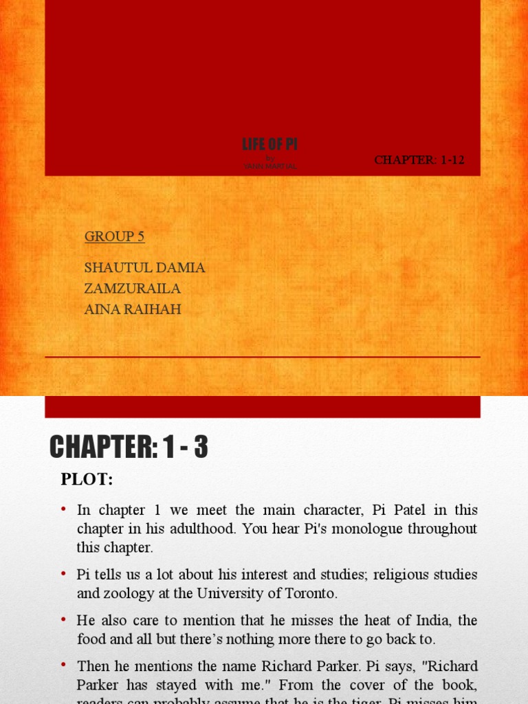 Life of Pi Chapter Summaries 1-12 | PDF | General Fiction