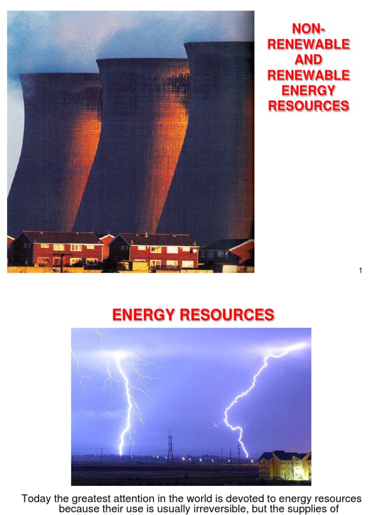 Energy Resources: Fossil Fuels vs. Renewables | PDF | Nuclear Power | Coal