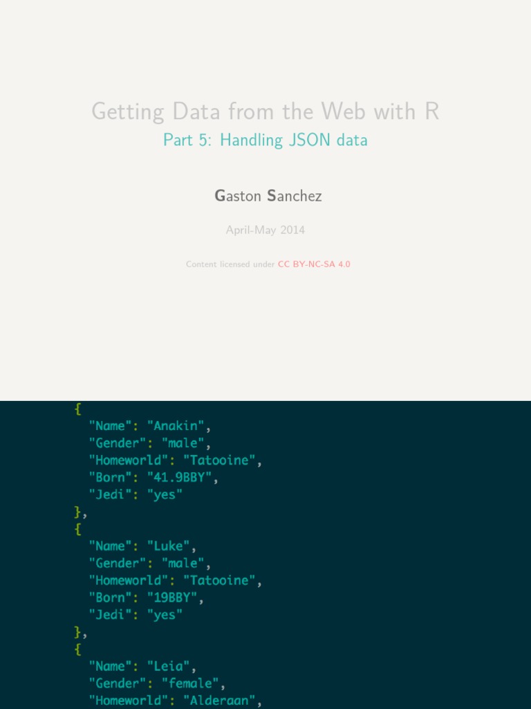 Getting Web Data r5 Json Data | PDF | Obi Wan Kenobi | Json