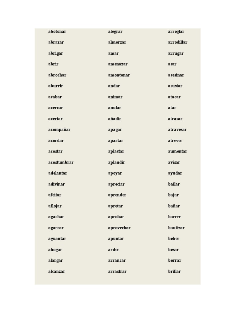 300 Verbos | PDF | Ocio