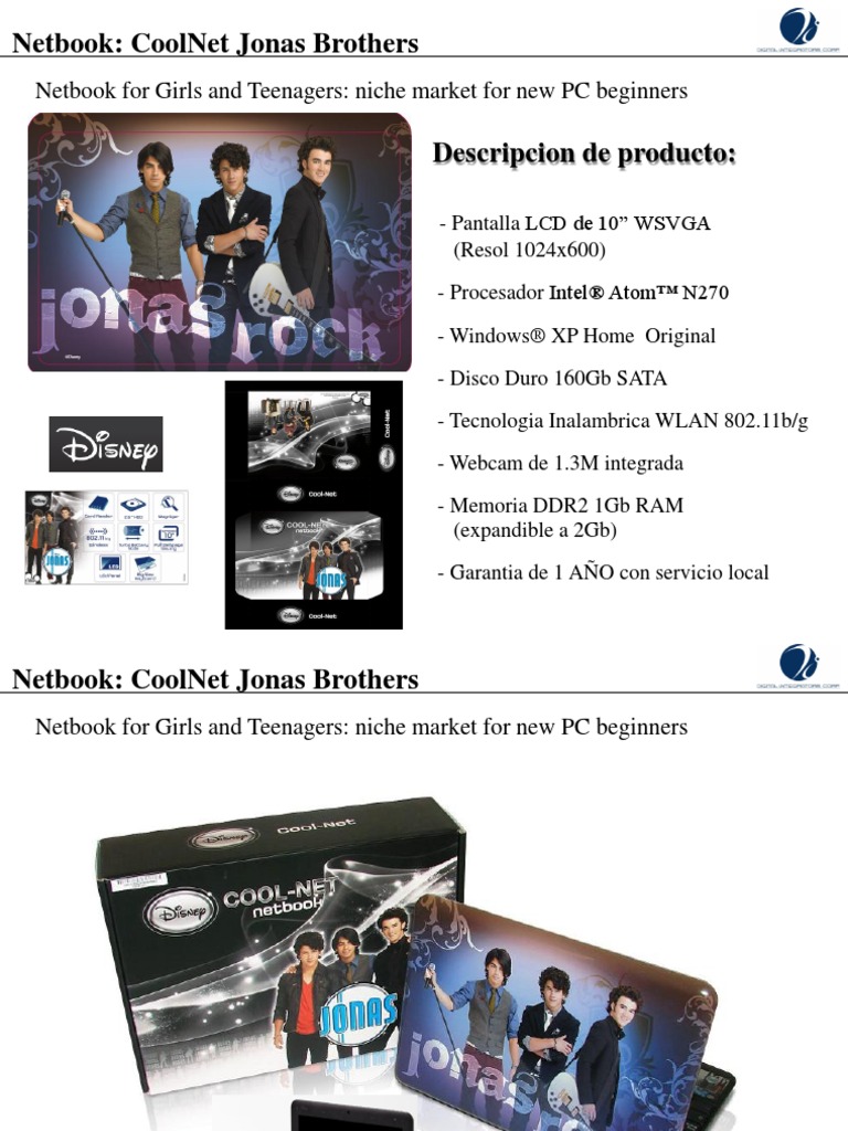 Mini y Notebooks Jonas Brothers | PDF | Laptop | Personal Computers