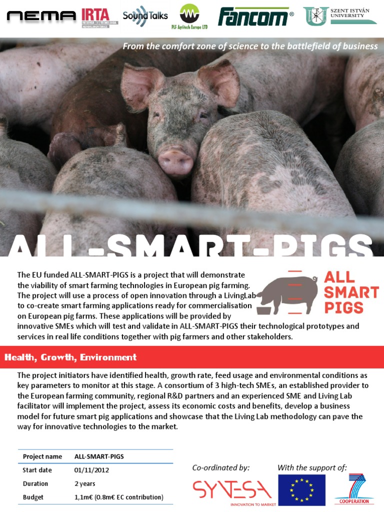 Smart Farming for EU Pig Industry | PDF | Business | Technology ...