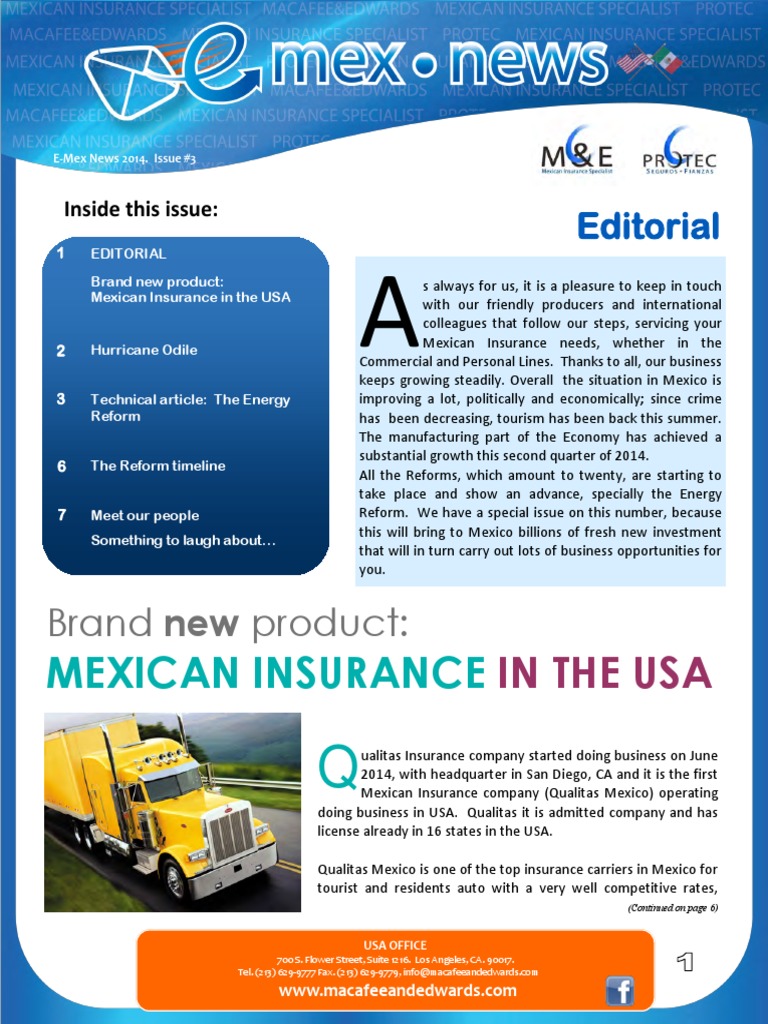 Qualitas Insurance USA Enews - 2014 - 03 | PDF | Institutional ...