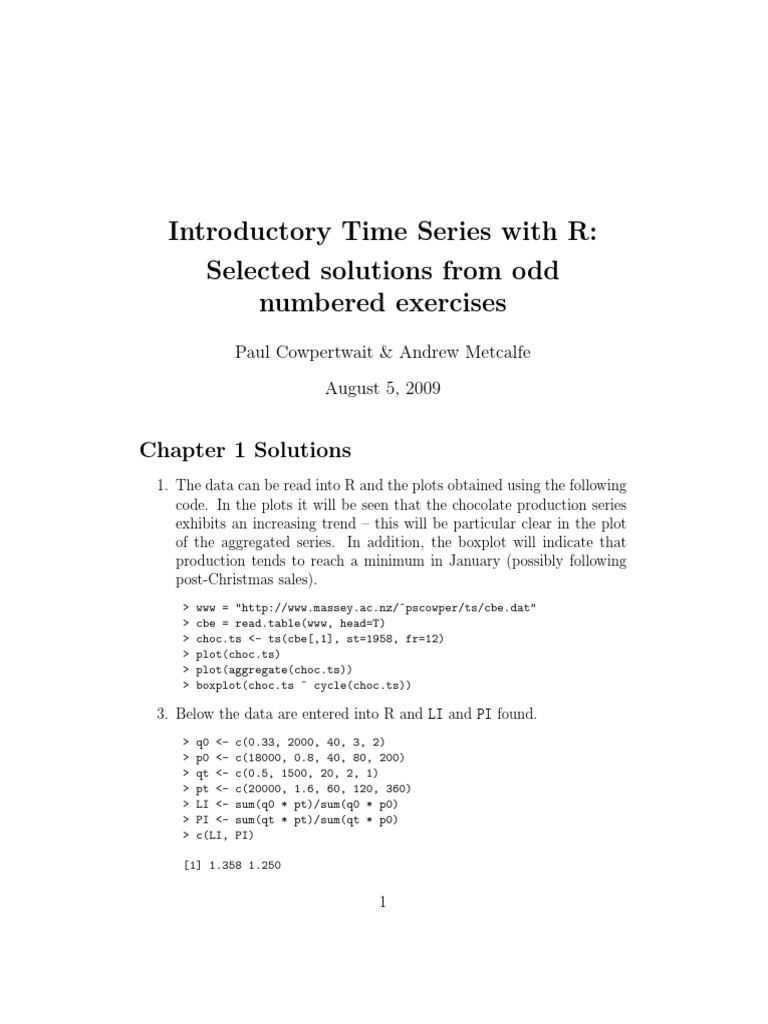 2009 - Introductory Time Series With R - Select Solutions - Aug 05 ... 2009 - Introductory Time Series With R - Select Solutions - Aug 05 ...