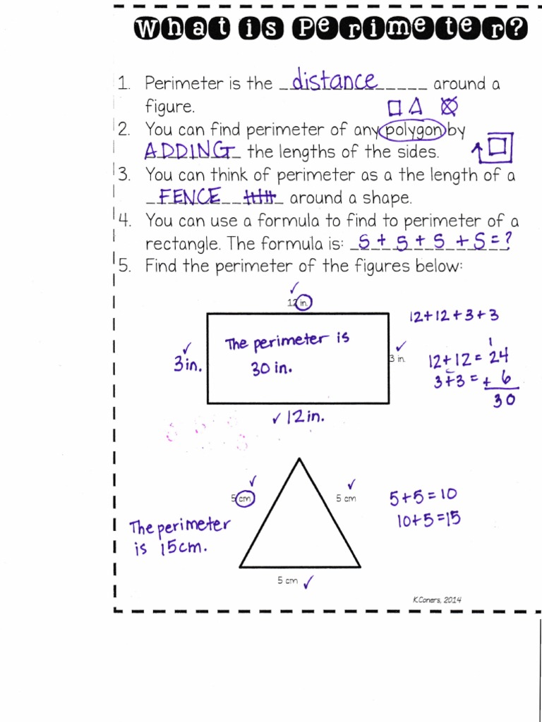 Finding Perimeter | PDF | Teaching Methods & Materials | Science & Mathematics