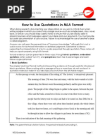 Citing Plays in MLA Format | PDF | Citation | Writing