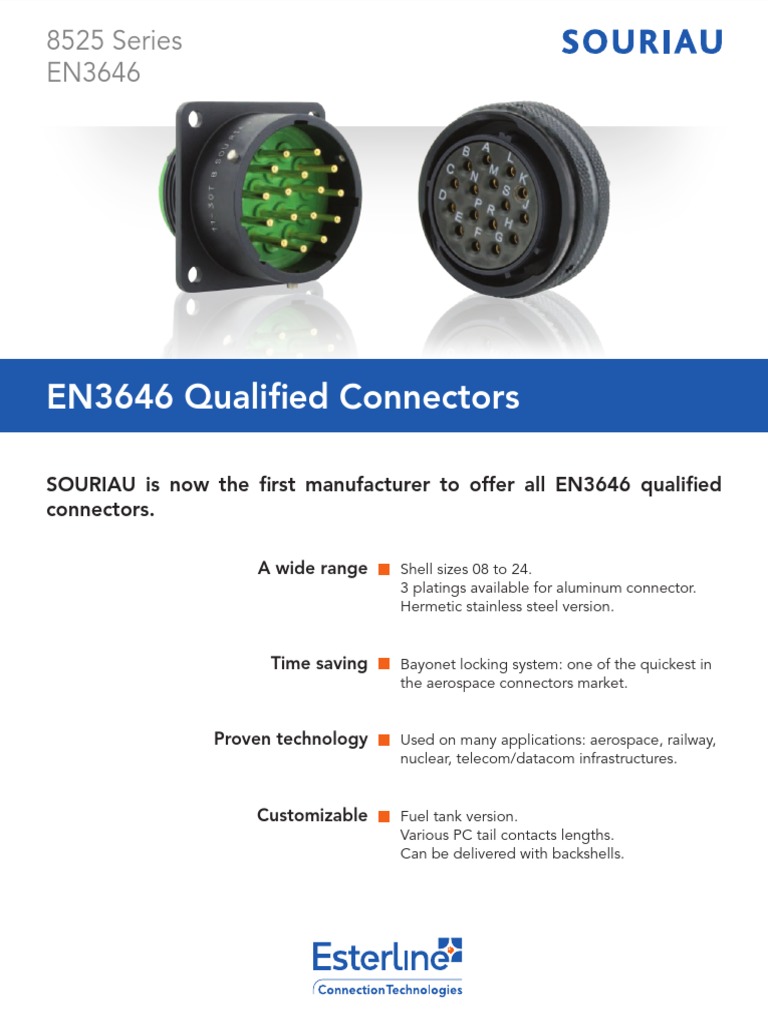EN3646 Qualified Connectors | Download Free PDF | Electrical Connector ...