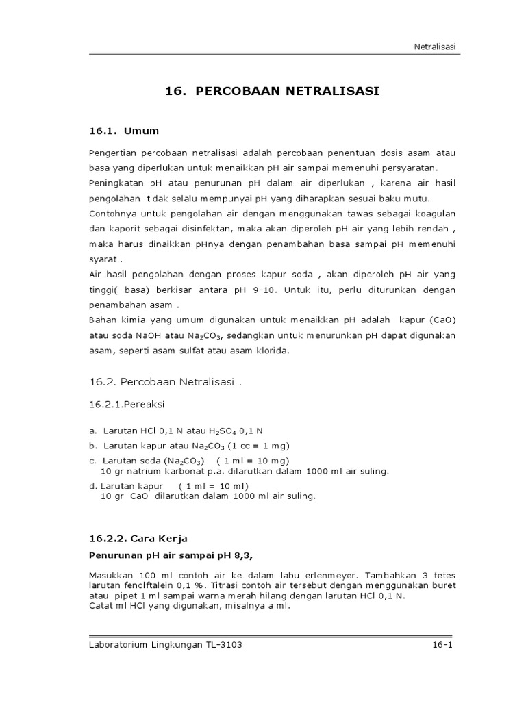 Netralisasi | PDF