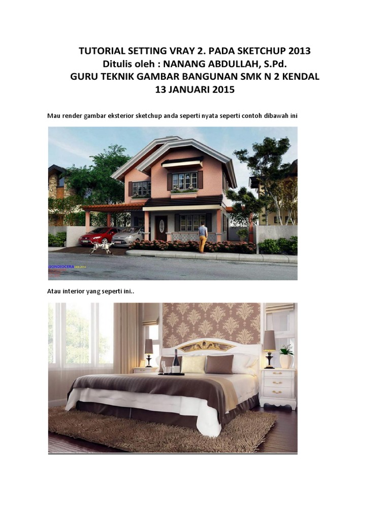 Tutorial Setting Vray 2 | PDF