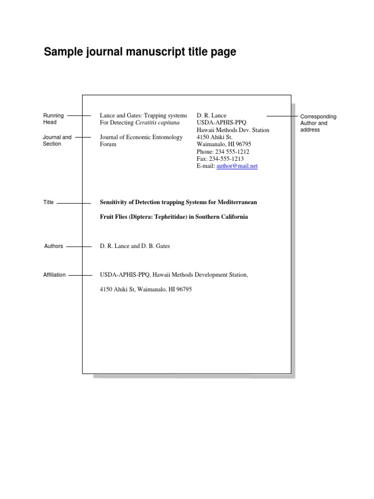 Sample Title Page PDF | PDF | Wellness | Science & Mathematics