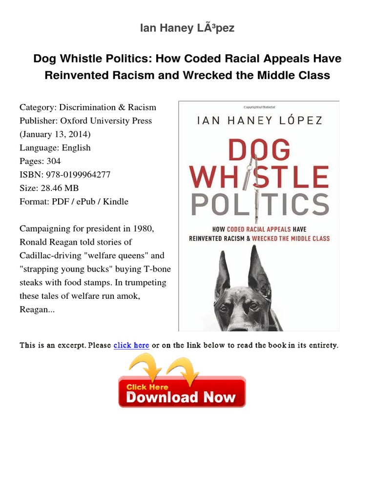 Dog Whistle Politics How Coded Ian Haney 58701708 | PDF | Public Sphere ...