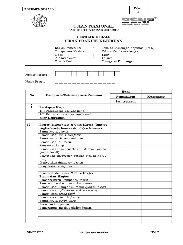 Job Sheet Ukk | PDF