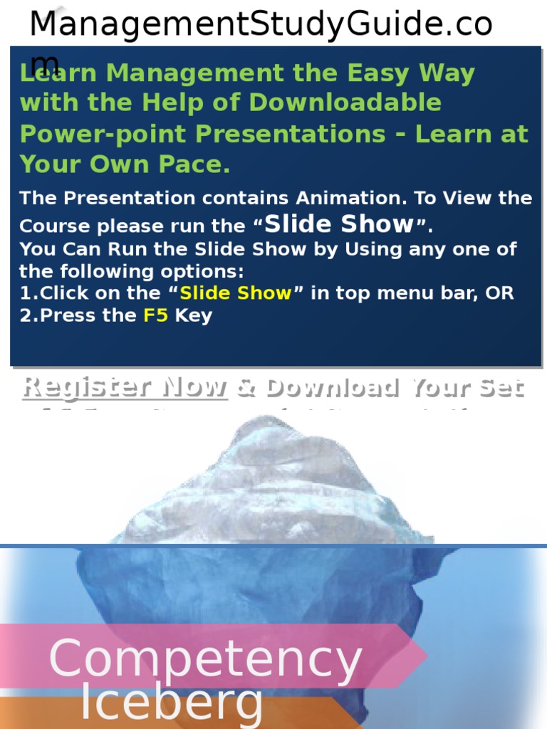 Competency Iceberg Model | PDF | Competence (Human Resources) | Attitude (Psychology)