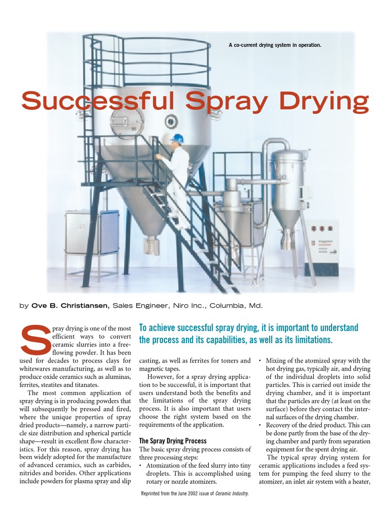 Spraydrying PDF | PDF | Industrial Processes | Chemistry