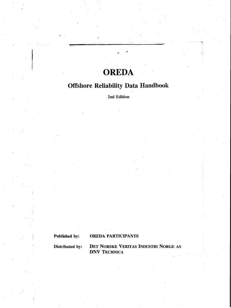 OREDA-Offshore-Reliability-Data 1992 PDF | PDF