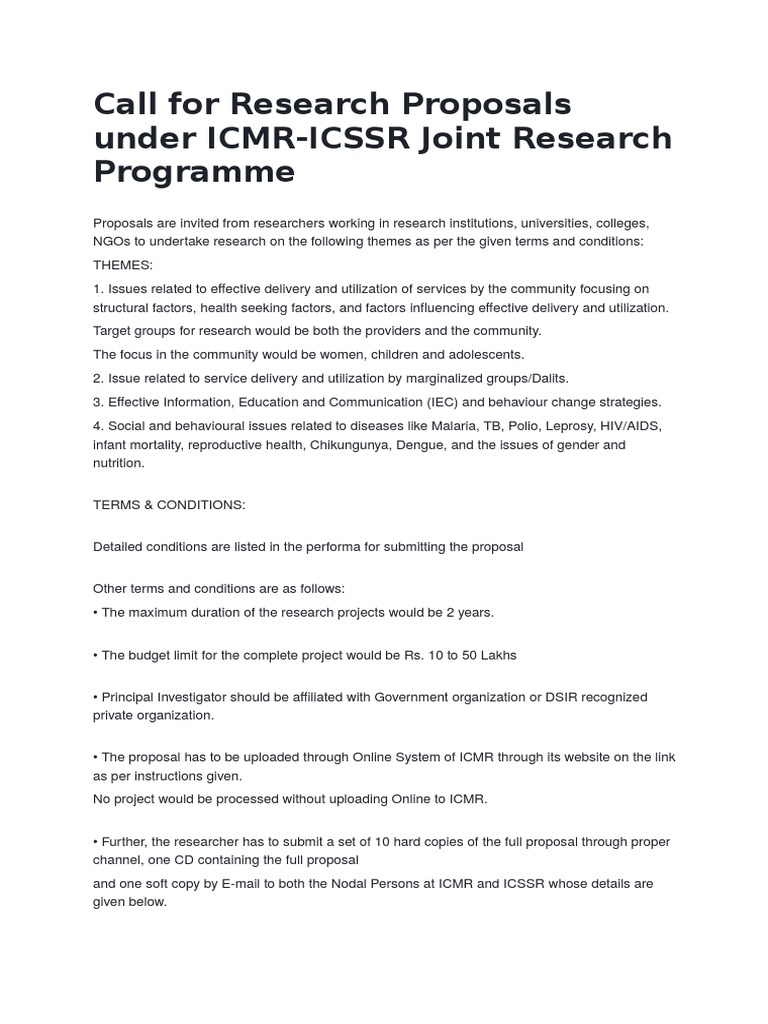 Proposal | Survey Methodology | Employment
