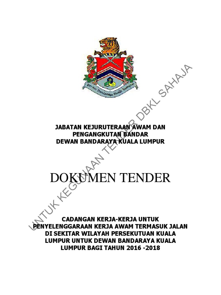 Sample COVER For DBKL | PDF