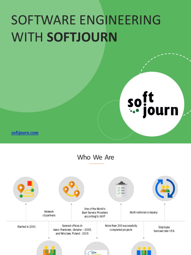Software Engineering With Softjourn | PDF | Microsoft Sql Server | Microsoft Visual Studio