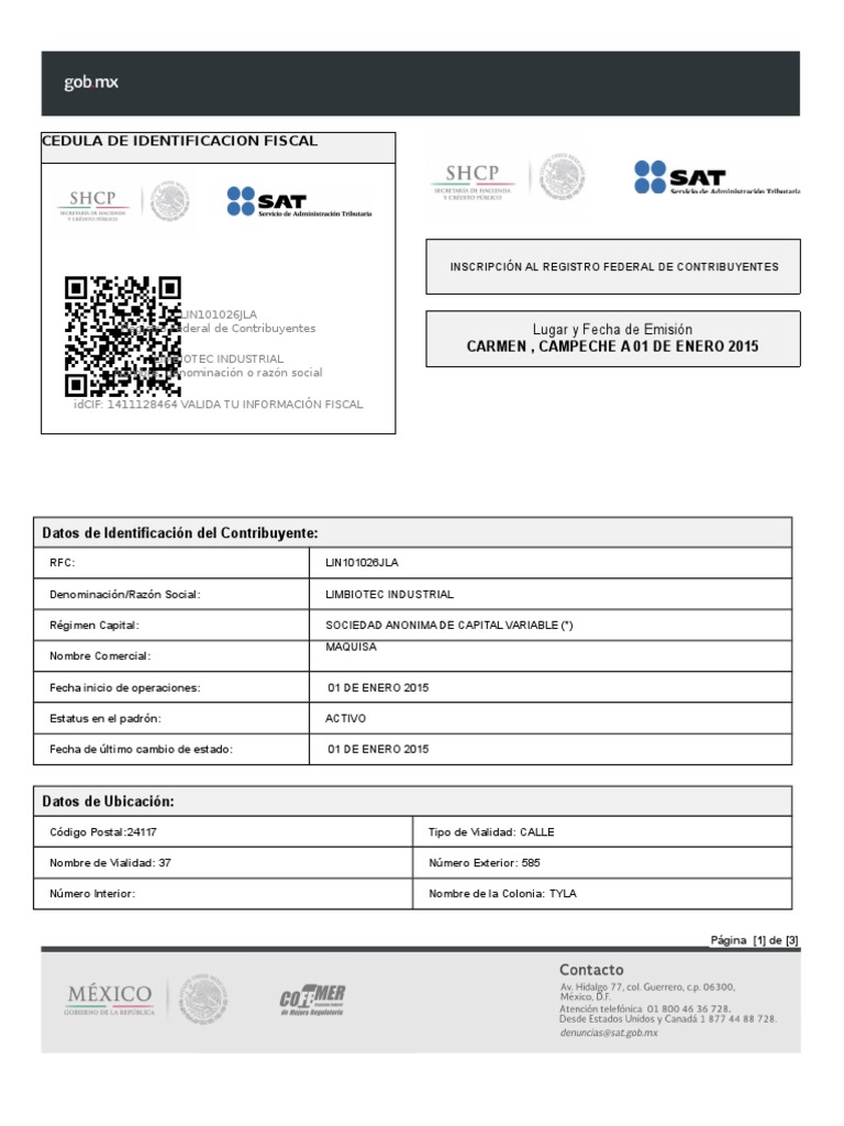 RFC | PDF | Salario | Impuesto sobre la renta