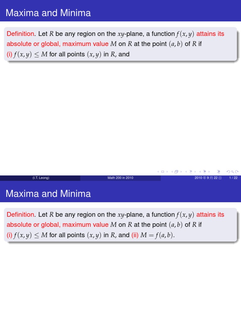 Find Maxima and Minima with Calculus | PDF | Maxima And Minima | Derivative