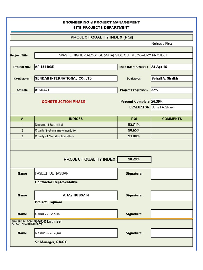 PQI Format | Pipe (Fluid Conveyance) | Industries | Free 30-day Trial ...