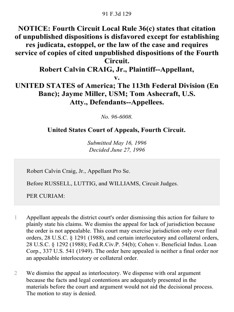 United States Court of Appeals, Fourth Circuit | PDF