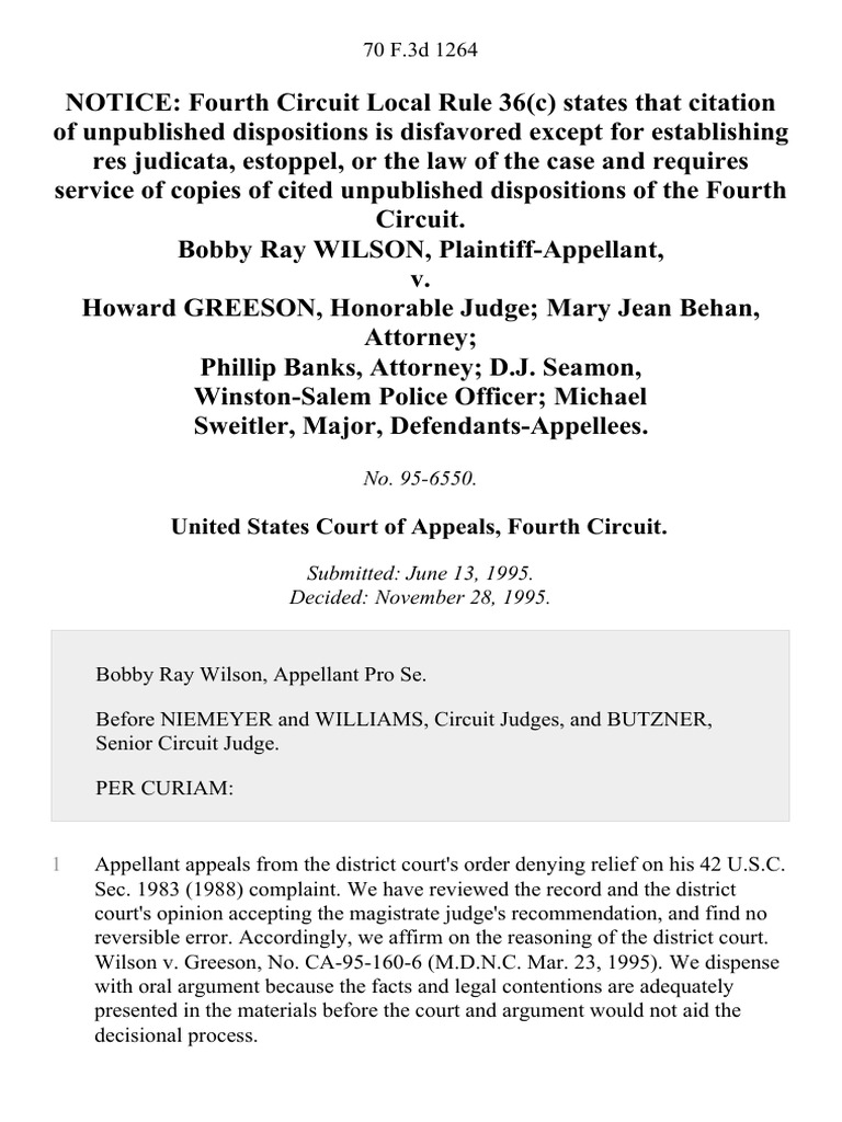 United States Court of Appeals, Fourth Circuit | PDF