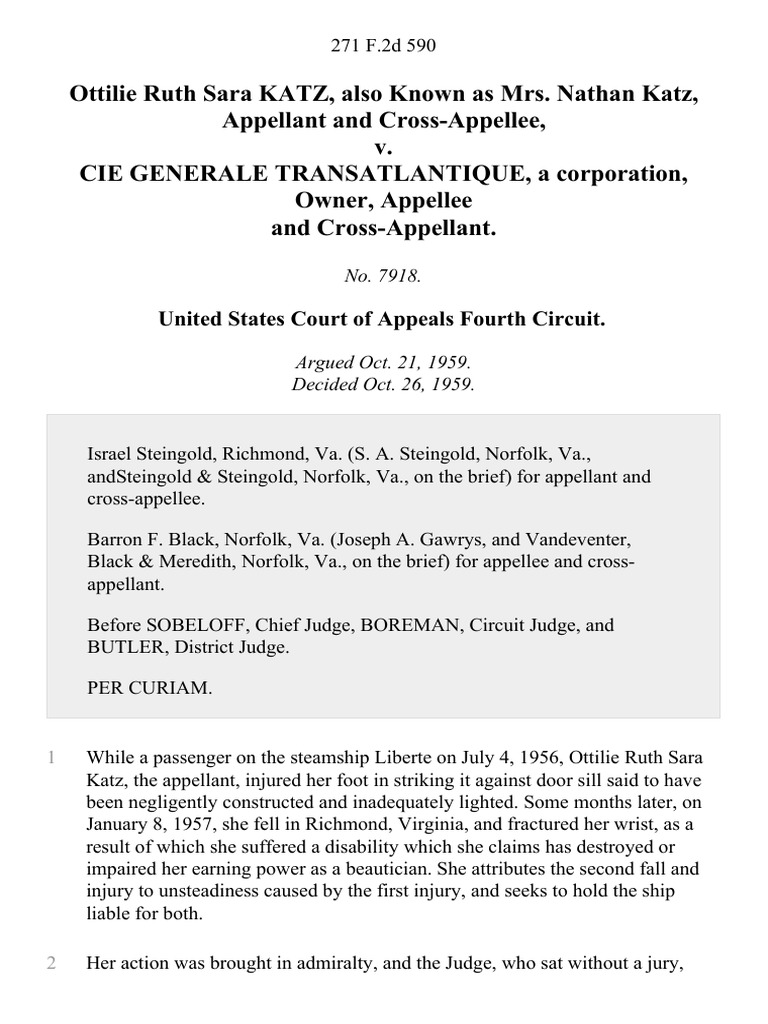 Ottilie Ruth Sara Katz, Also Known As Mrs. Nathan Katz, and Cross ...