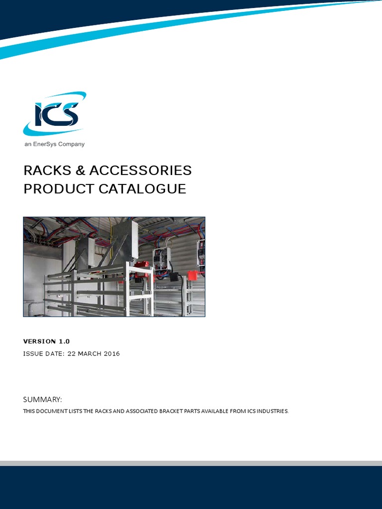 ICS Racks & Accessories Catalogue | PDF | Manufactured Goods