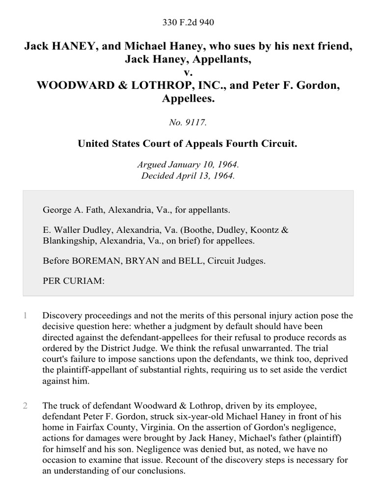 Jack HANEY, and Michael Haney, Who Sues by His Next Friend, Jack Haney ...