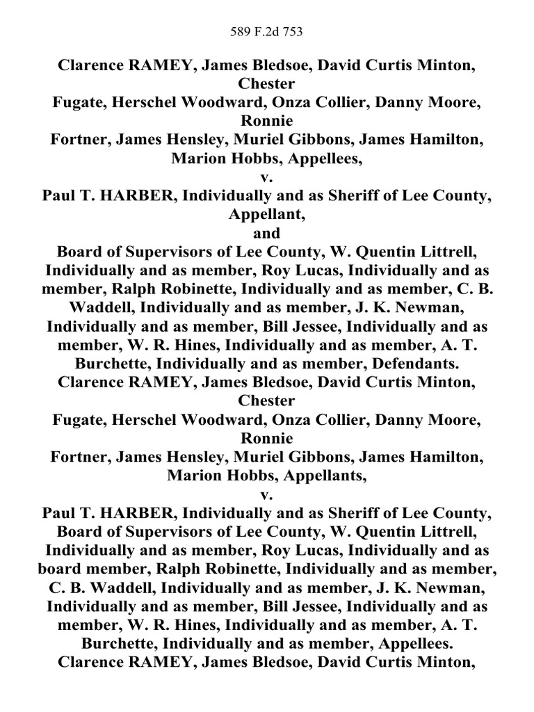 Clarence Ramey, James Bledsoe, David Curtis Minton, Chester Fugate ...