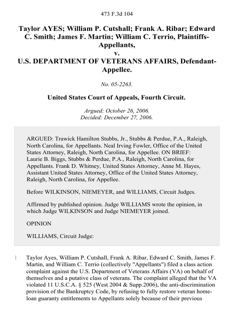 Taylor Ayes William P. Cutshall Frank A. Ribar Edward C. Smith James F ...