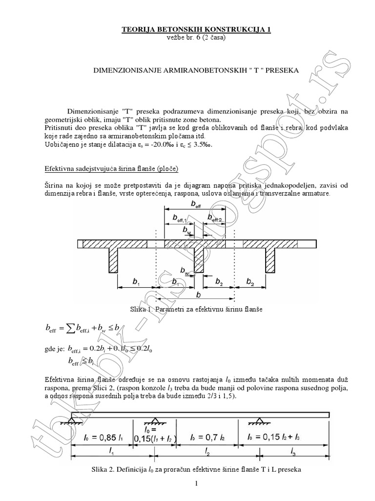 6.1 Vezbe TBK1 - Prema EC2 - Draft | PDF