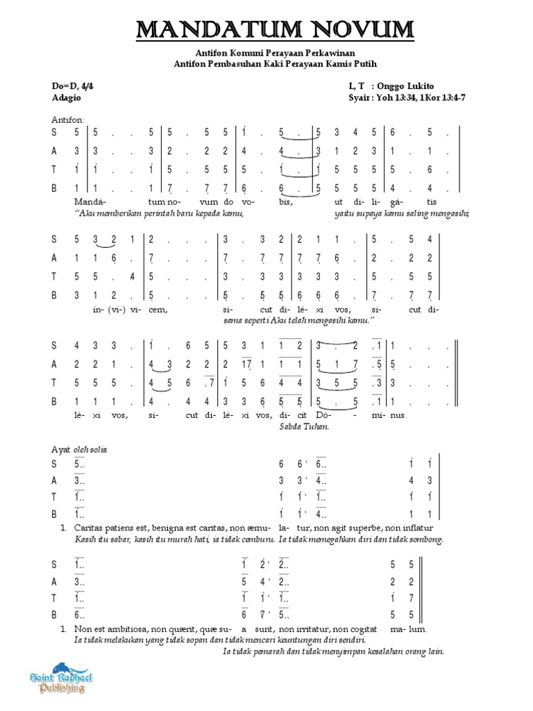 Mandatum Novum-Lukito PDF | PDF