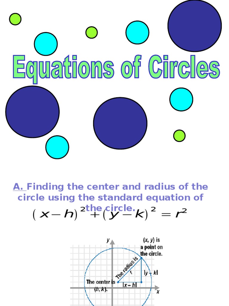 Equation of A Circle | PDF