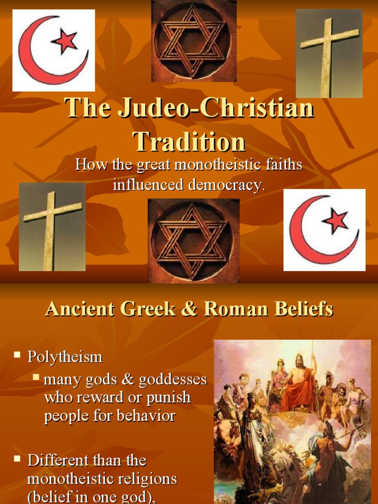 The Judeo-Christian Tradition | PDF
